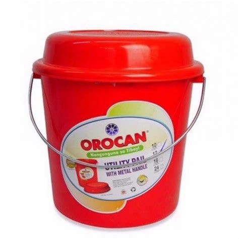 Orocan Pail Body With Cover 10L 12L 16L 24L Shopee Philippines