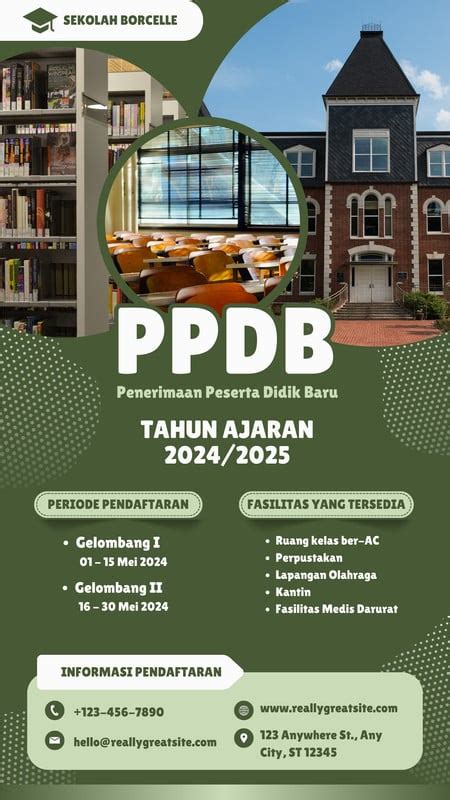 Gratis Desain Contoh Ppdb Canva