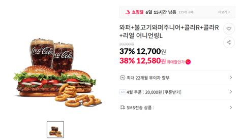 버거킹 와퍼주니어치즈와퍼 주니어콜라l프렌치프라이l 외 기타정보 어미새