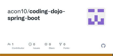 GitHub Acon10 Coding Dojo Spring Boot