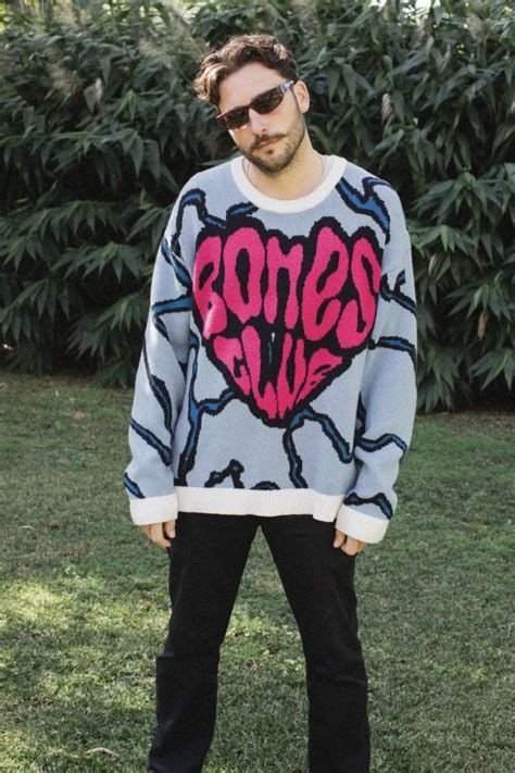 Billy Bones Club Lovers Knit Crew Sweater Multi Bones Clubhouse
