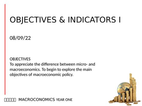01 Macroeconomic Objectives And Indicators Aqa As Economics New Spec