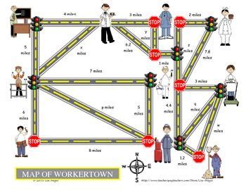 Pythagorean Theorem Real World Examples Fun Map Activity Teaching Geometry Geometry Activities
