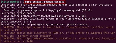 How To Install Podman Compose On Ubuntu 2204 Its Linux Foss