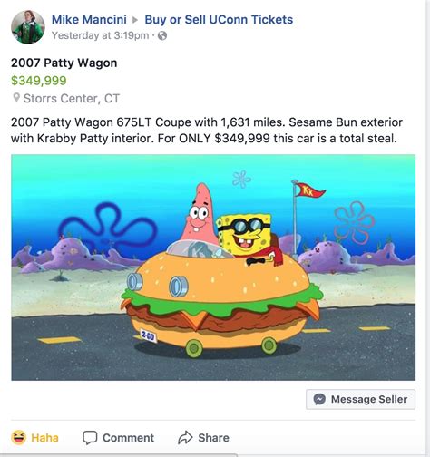 Patty Wagon Spongebob