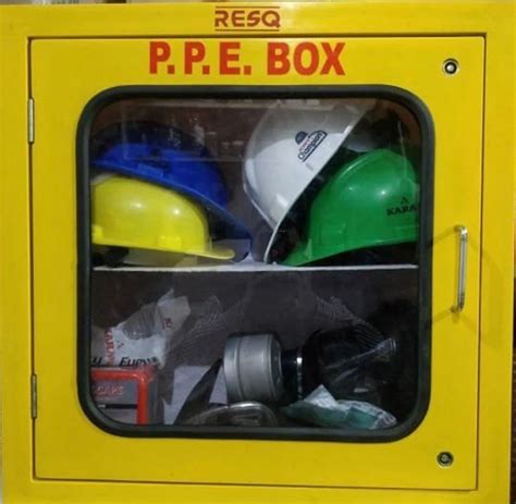 Standard Yellow Fiberglass FRP PPE Safety Box For Industrial Size 500X500X250 At 2050 Piece