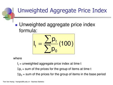 Aggregate Price Level Formula