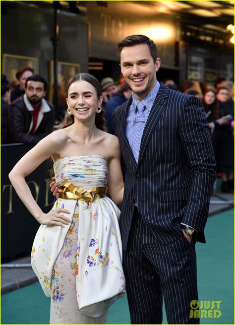 Lily Collins And Nicholas Hoult Are Picture Perfect At Tolkien Uk