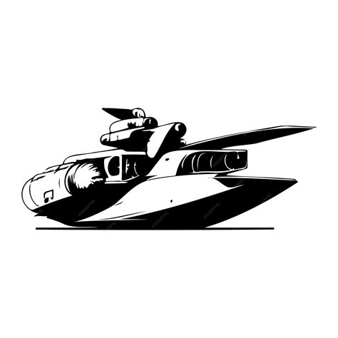 Premium Vector Hovercraft Icon Hand Draw Black Colour Military Logo