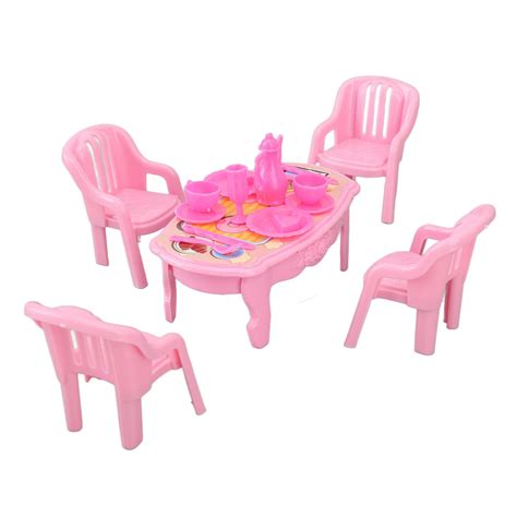 Mesa Y Sillas Sillas De Mesa De Comedor Para Casa De Muñecas Sillas