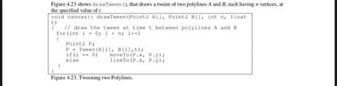 Solved Figure Shows DrawTween That Draws A Tween Of Chegg