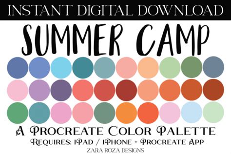 Sweet Gothic Procreate Color Palette Graphic By Zararozadesigns · Creative Fabrica