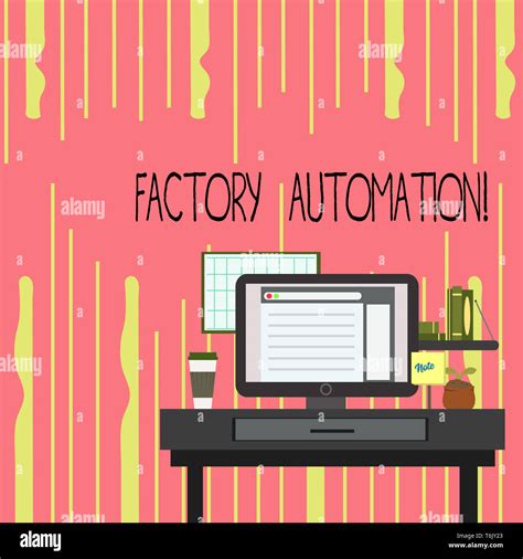 Text Sign Showing Factory Automation Business Photo Showcasing Automatic Operation And Control
