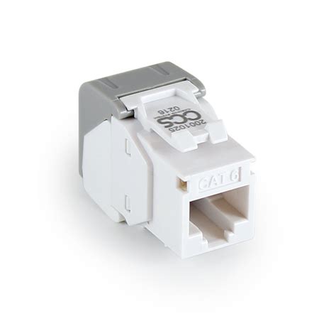 CCS Easy Crimp Compact CAT UTP RJ Jack Component White CCS