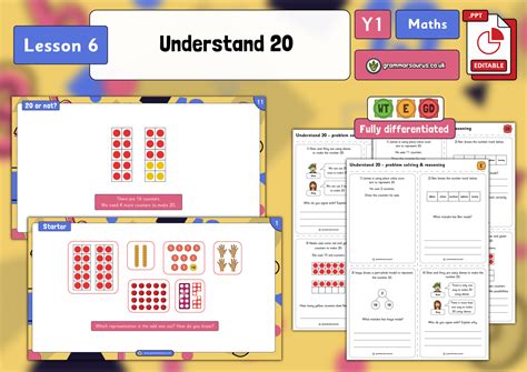Year 1 Place Value Within 20 Understand 20 Lesson 6 Grammarsaurus