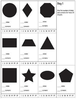 Unit 5 5th Grade 2D Shapes DLM Essential Elements By Teaching With Ms Tori