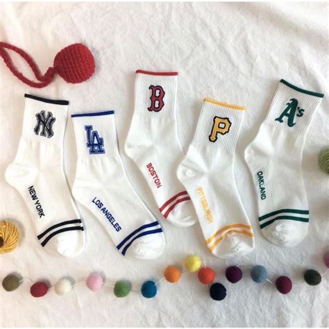 243 [hÀng ChÍnh HÃng] Vớ Tất Korea Mlb Thể Thao Cổ Lửng Ny Đen