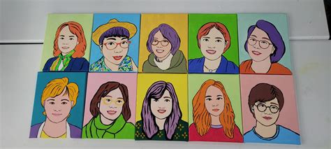 교육 및 체험 파주평생학습 행복매니저 팝아트 얼굴그리기 체험입니다