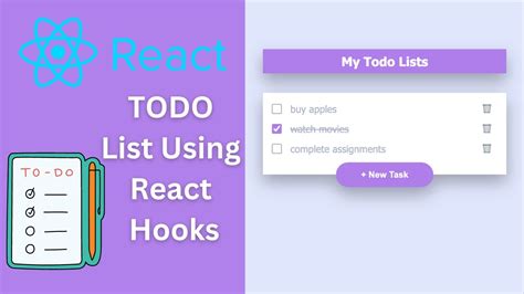 Todo List App With React Hooks Map Filter Functions Beginner