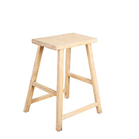 Tall Traditional Rustic Rectangular Barn Stool Pipe Dream Furniture