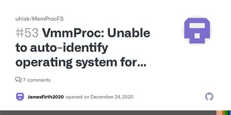 vmmproc unable to auto identify operating system for proc file system