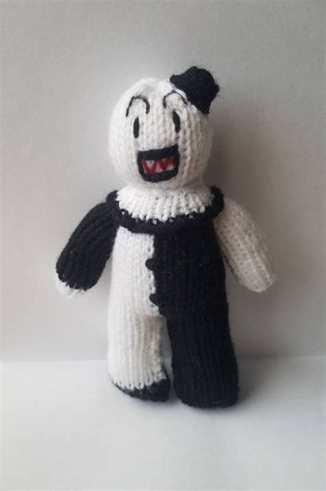Art The Clown Terrifier Knitted Doll Etsy