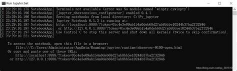 Python 技术篇 设置windows开机自动启用jupyter服务，bat批处理脚本启用jupyter服务设置，设置jupyter默认启动