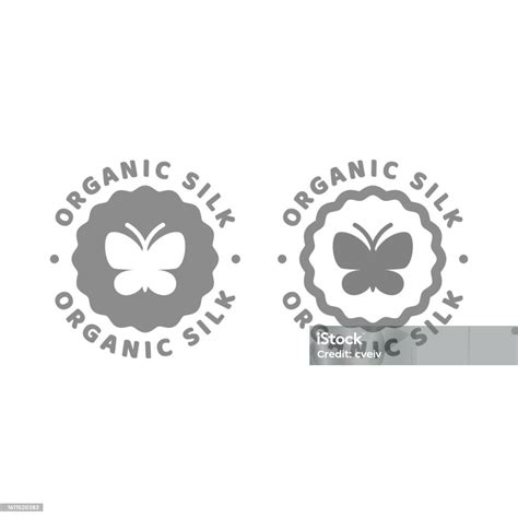 Organic Silk Vector Label Stock Illustration Download Image Now