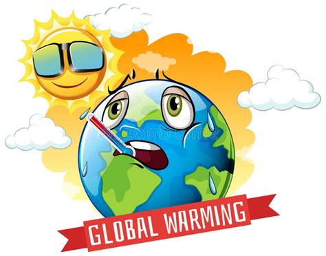 Global Warming Poster Earth Fire Stock Illustrations 225 Global