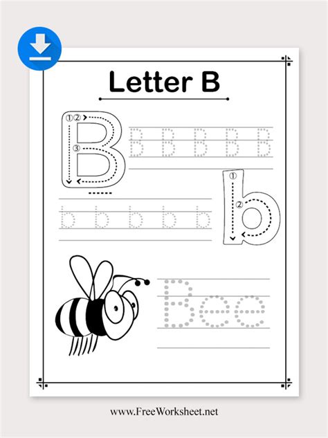 Letter B Alphabet Worksheets Pdf Free Download