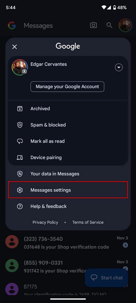 How To Turn Rcs Messaging On Or Off On Android Android Authority