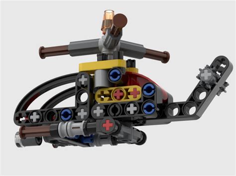 Lego Moc Mini Rescue Chopper By Notecolt Rebrickable Build With Lego