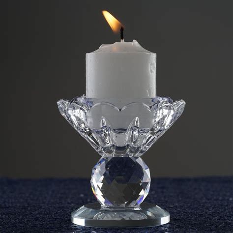 25 Gemcut Egyptian Handcrafted Glass Crystal Prism Votive Candlestick Holder Table Top 1pcs