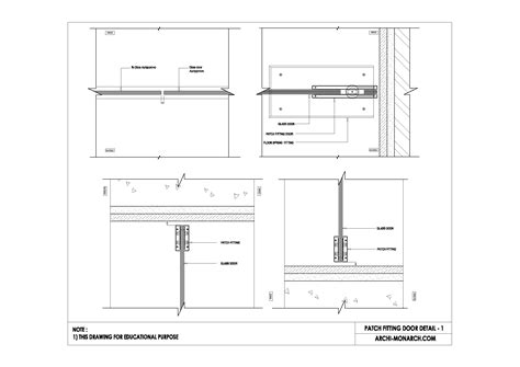 Patch Fitting Door Detail One ⋆ Archi Monarch