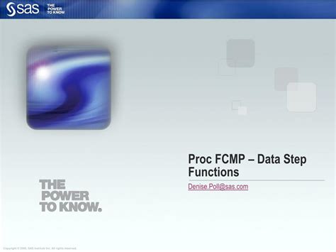 Ppt Proc Fcmp Data Step Functions Powerpoint Presentation Free
