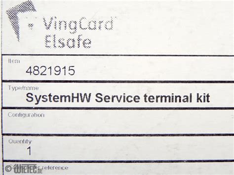 Vingcard Elsafe 4821915 System Hw Service Terminal Kit D11588 Ebay