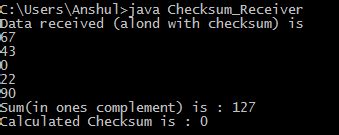 Implementing Checksum Using Java GeeksforGeeks
