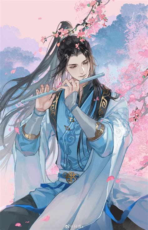 月清x 逆水寒手游 叶问舟 花瓣网