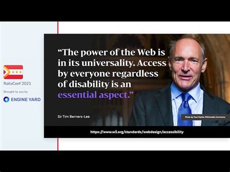 conference talks talk accessibility is a requirement from ruby central