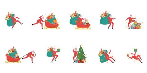 Premium Vector Santa Claus Illustrations