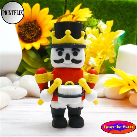 Stl File Cute Flexi Tiny Nutcracker 🎄 3mf・model To Download And 3d