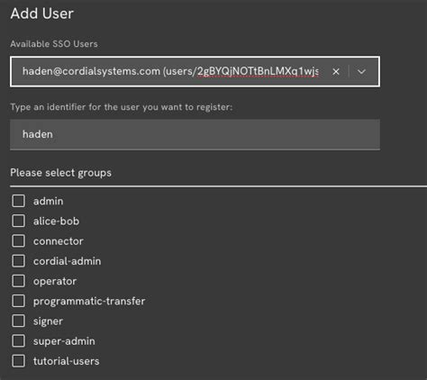 adding users cordial systems