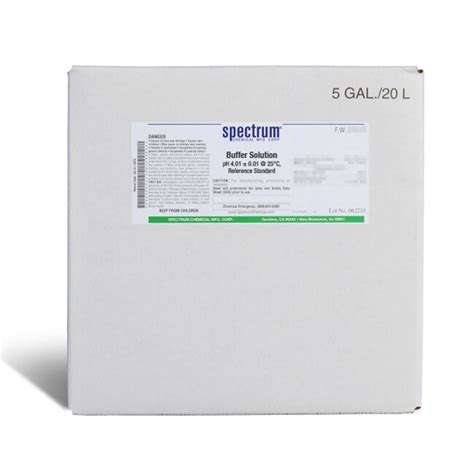 Buffer Solution PH At C Reference Standard Spectrum Chemical Buffers Fisher