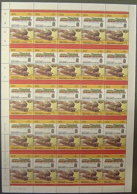 1920 Gcr Butler Henderson Class 11f Train 50 Stamp Sheet Leaders Of
