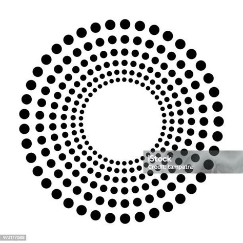 기술 배경 3d 원형 그림에서에서 흰색 배경에 고립의 추상 점 검은 개 점박이에 대한 스톡 사진 및 기타 이미지 점박이