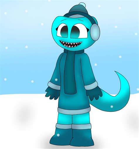 Anthro Cyan In The Snow By Pennytw78 On Deviantart