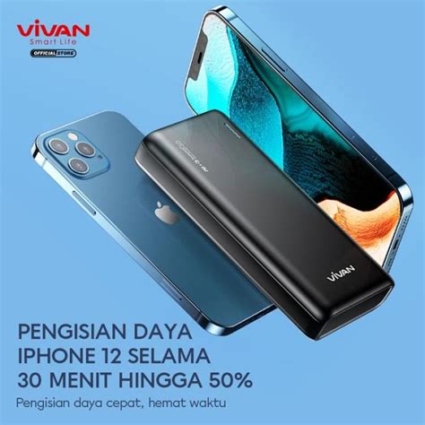 Jual PowerBank VIVAN Mah VPB A W Output Dual Input Port Type C Shopee Indonesia