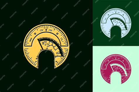 Png Protractor With A Technical Design Featuring A Protractor An Outline Art Creative Designs