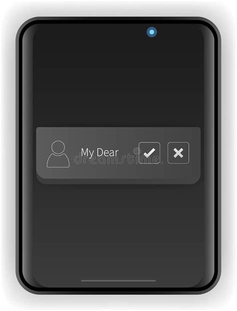 dark mode smartphone interface displaying minimalistic incoming call