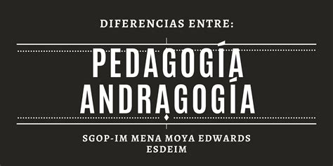 Diferencias entre pedagogía y andragogía Mindmap